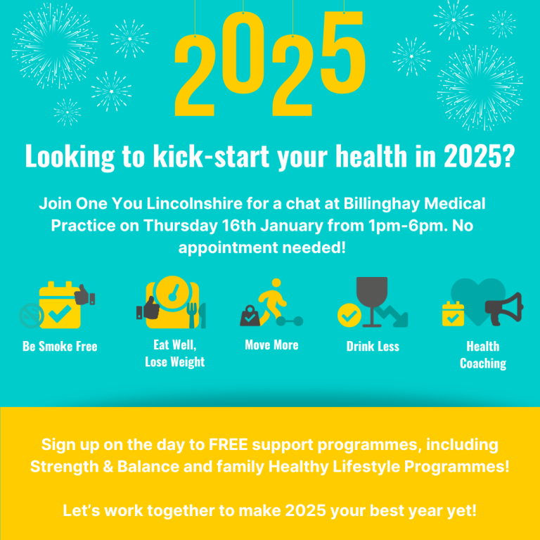 Looking to kick-start your health in 2025? « Billinghay Medical Practice